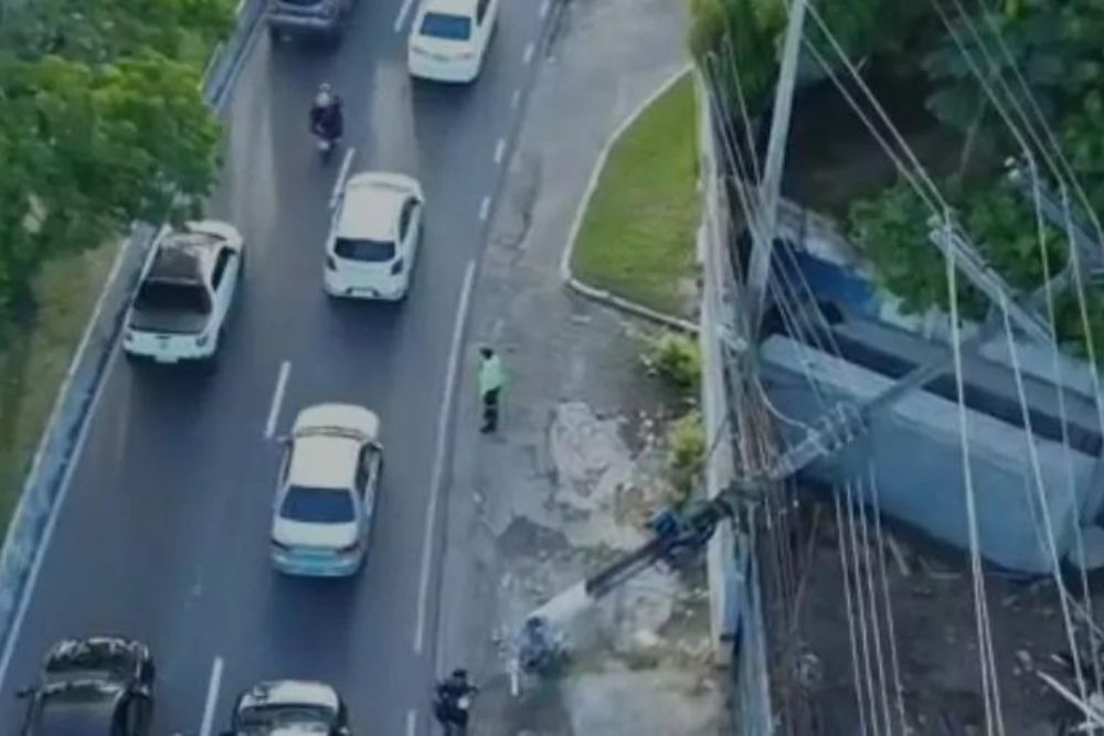 Motorista dorme ao volante e derruba poste de energia na avenida Efigênio Salles - Portal do ...