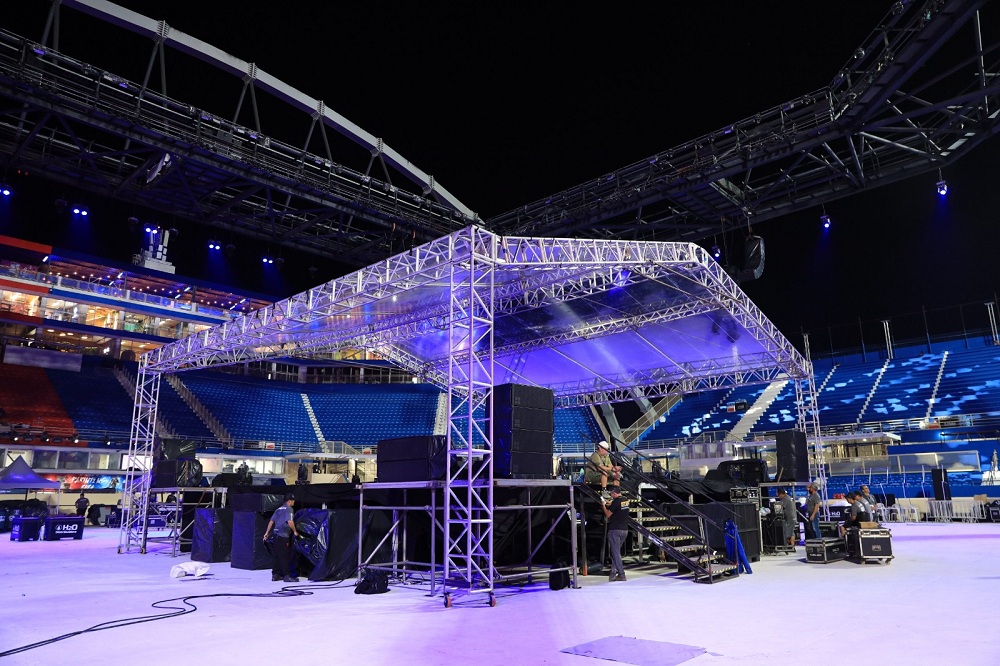 Palco 360⁰ da Festa dos Visitantes foi montado em tempo recorde no ...